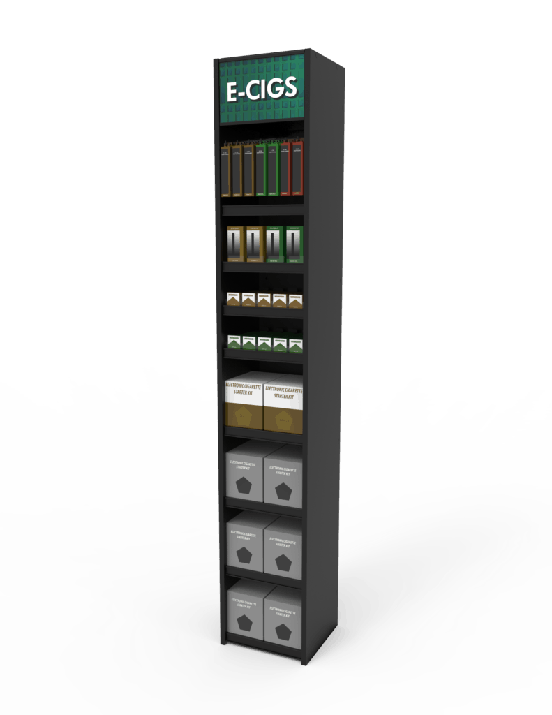 Tobacco fixtures - ecigs merchandisers