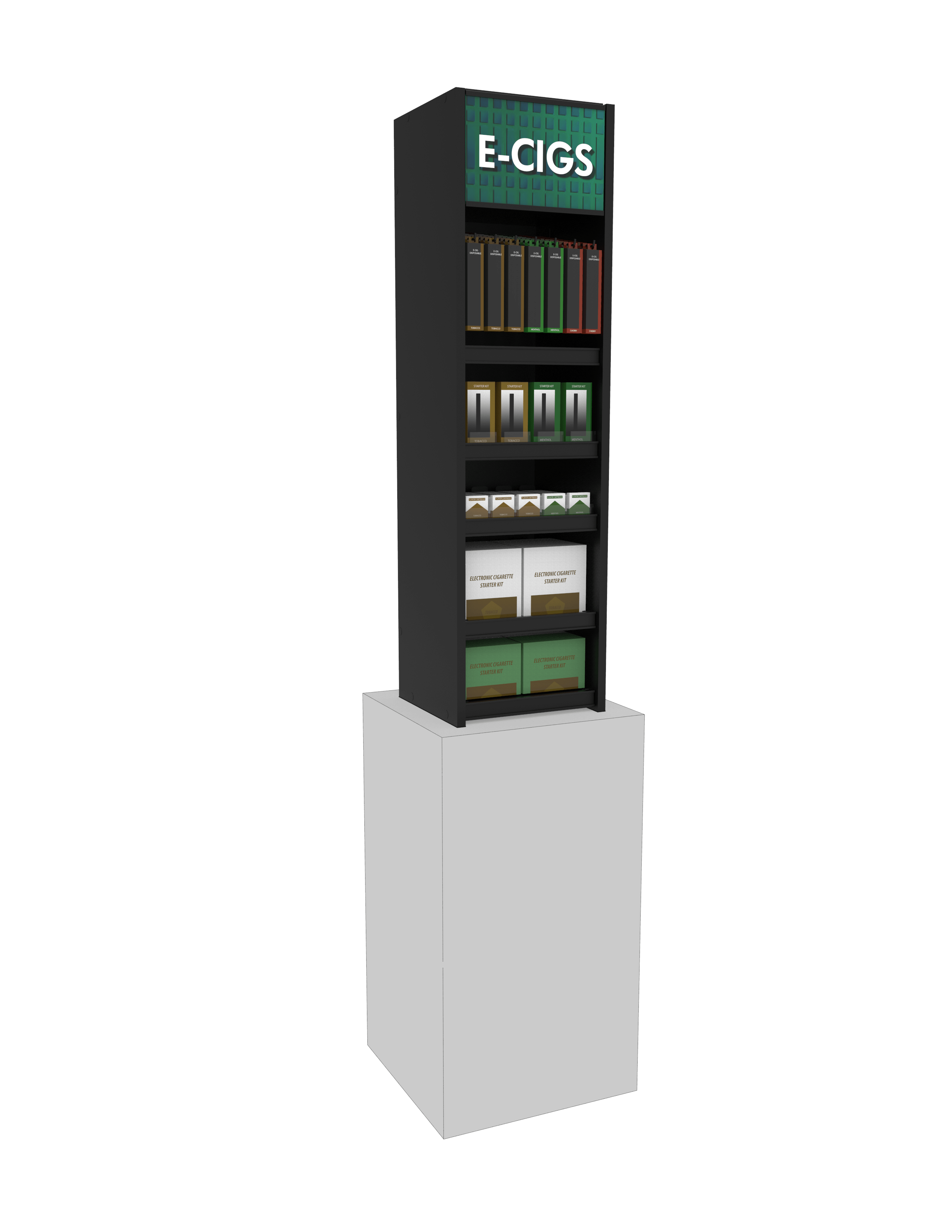 Tobacco fixtures - ecigs merchandisers