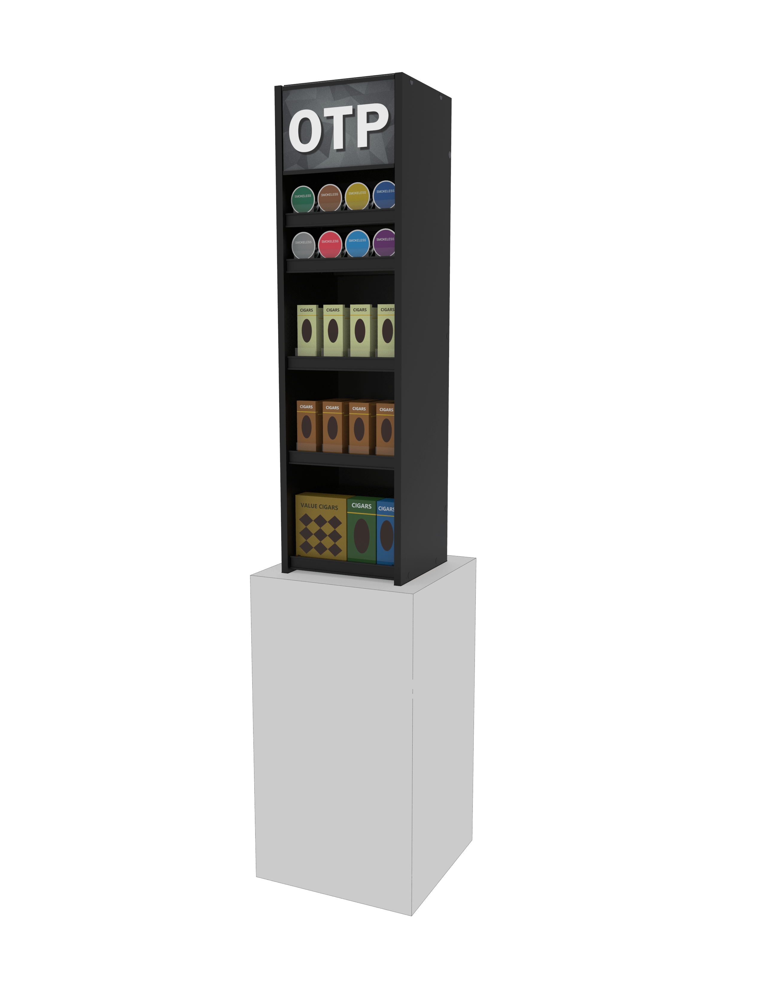 Tobacco fixtures - OTP merchandisers