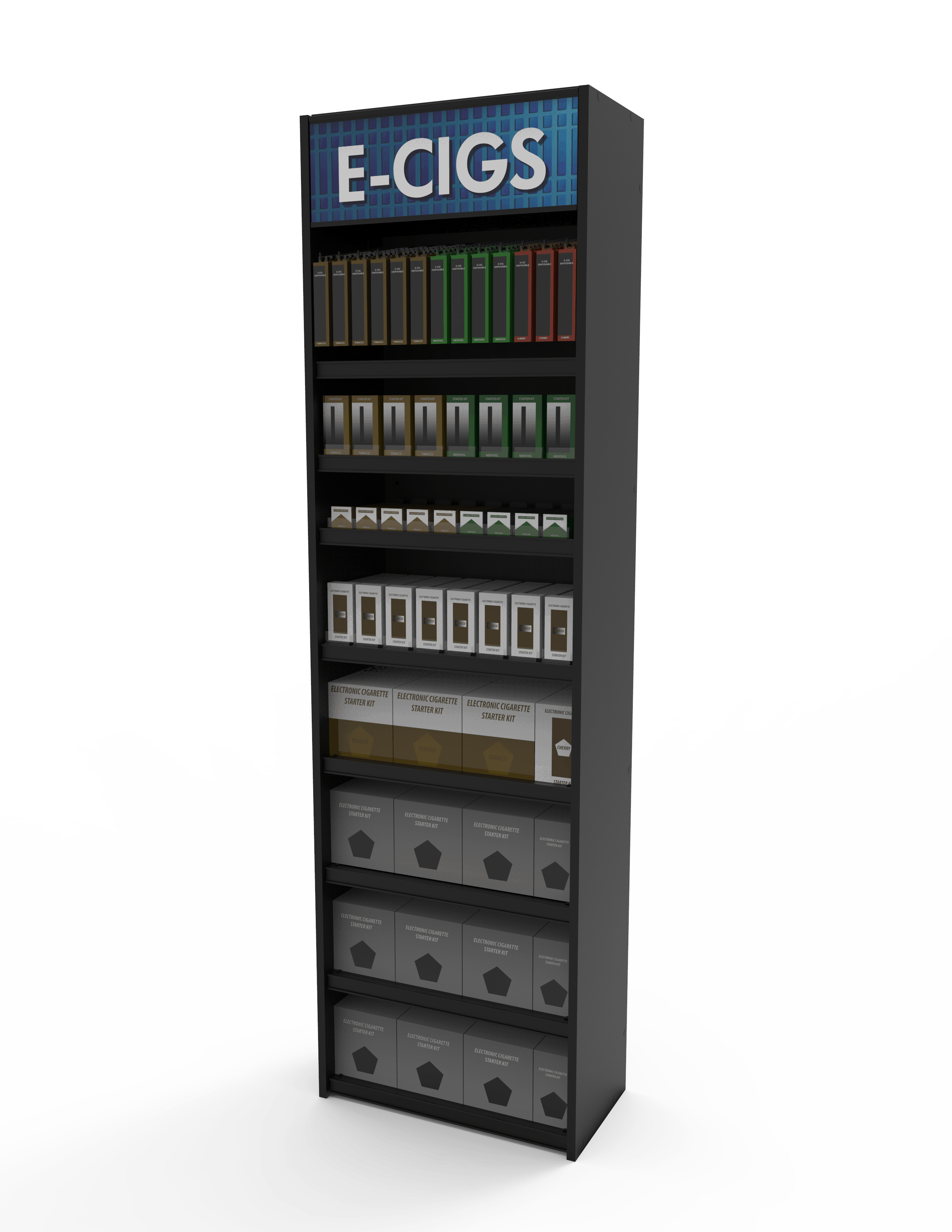 Tobacco fixtures - ecig merchandisers