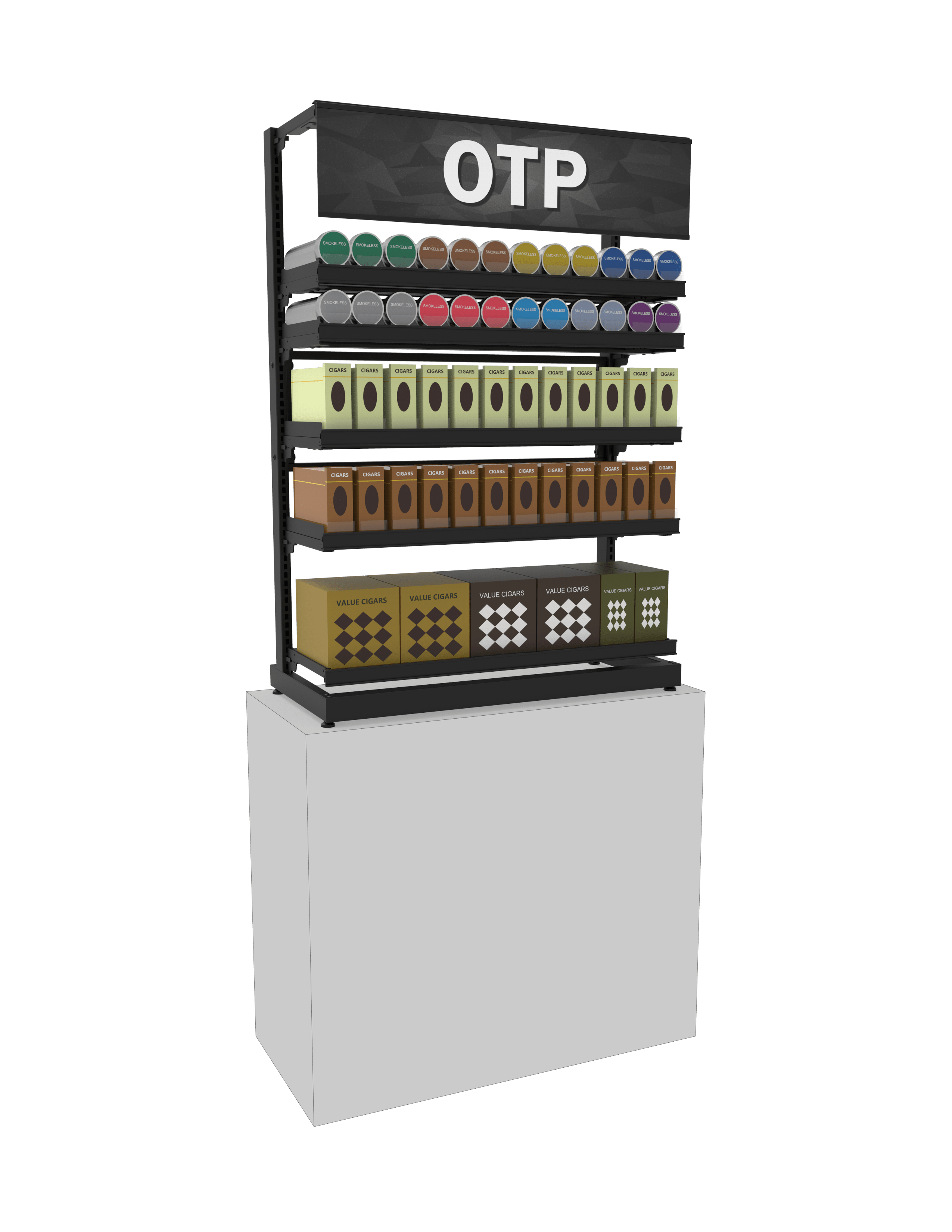 Tobacco fixtures - OTP merchandisers