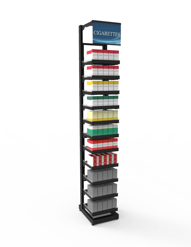 Tobacco merchandisers - cigarette fixtures