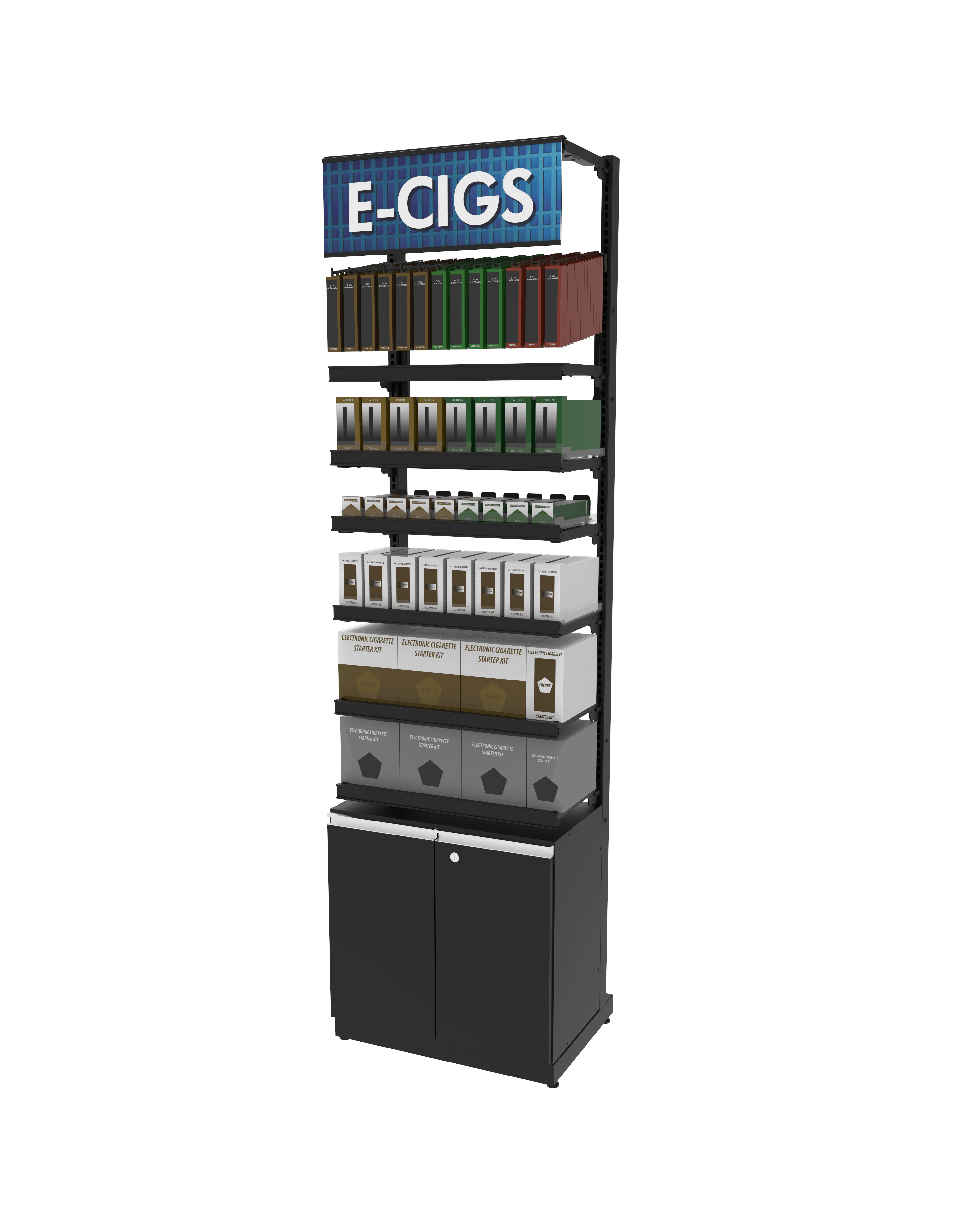 Tobacco fixtures - ecig merchandisers
