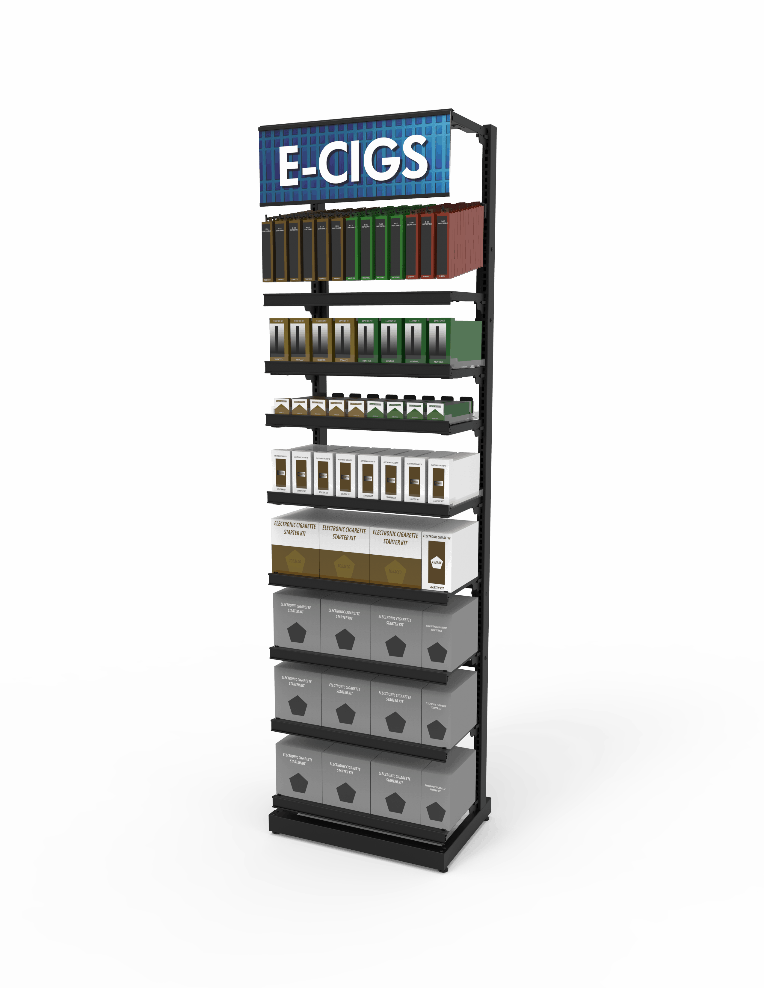 Tobacco fixtures - ecig merchandisers