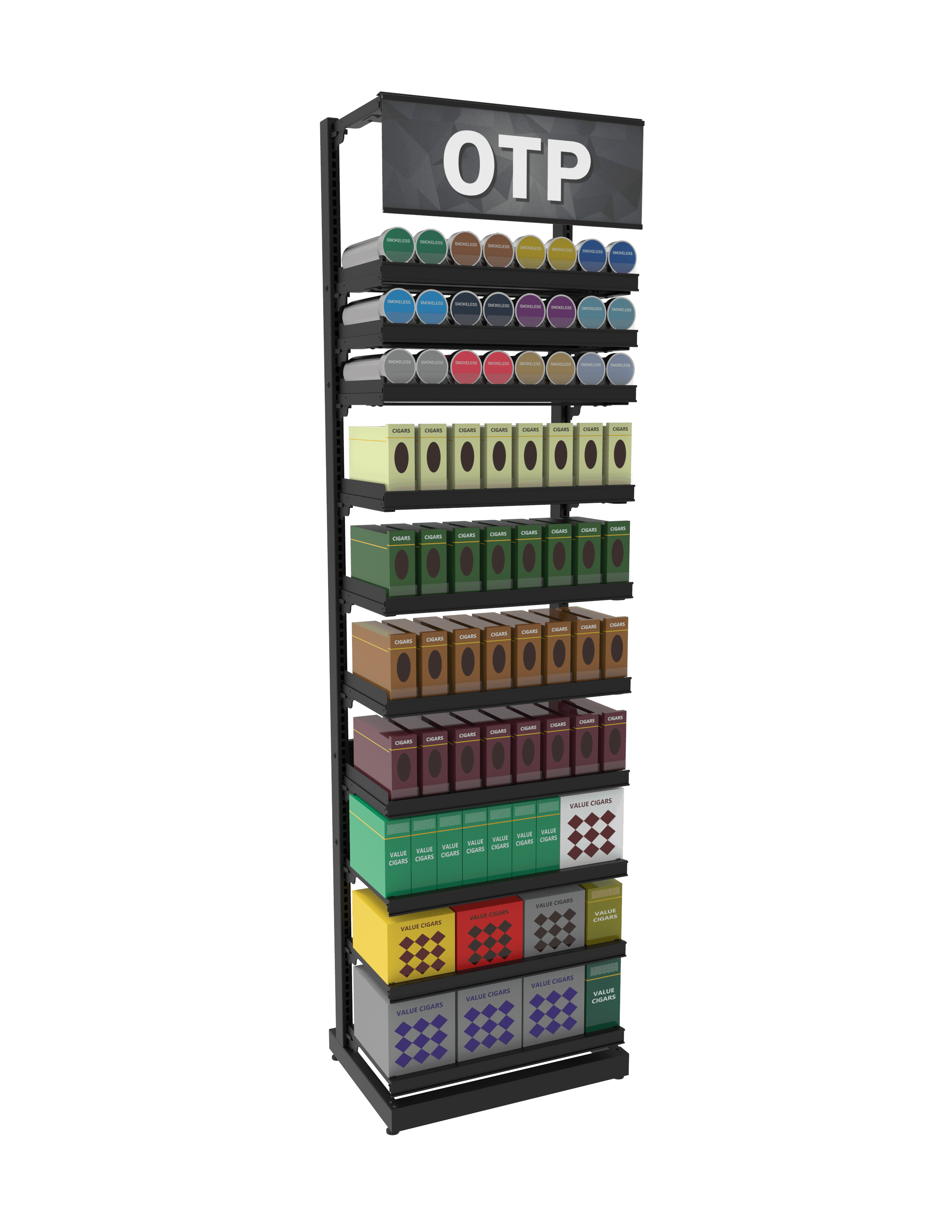 Tobacco fixtures - OTP merchandisers