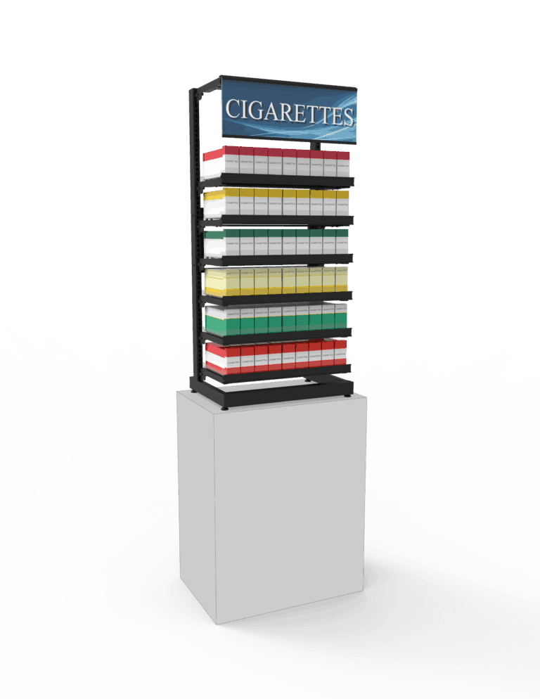 Tobacco fixtures - cigarette merchandisers