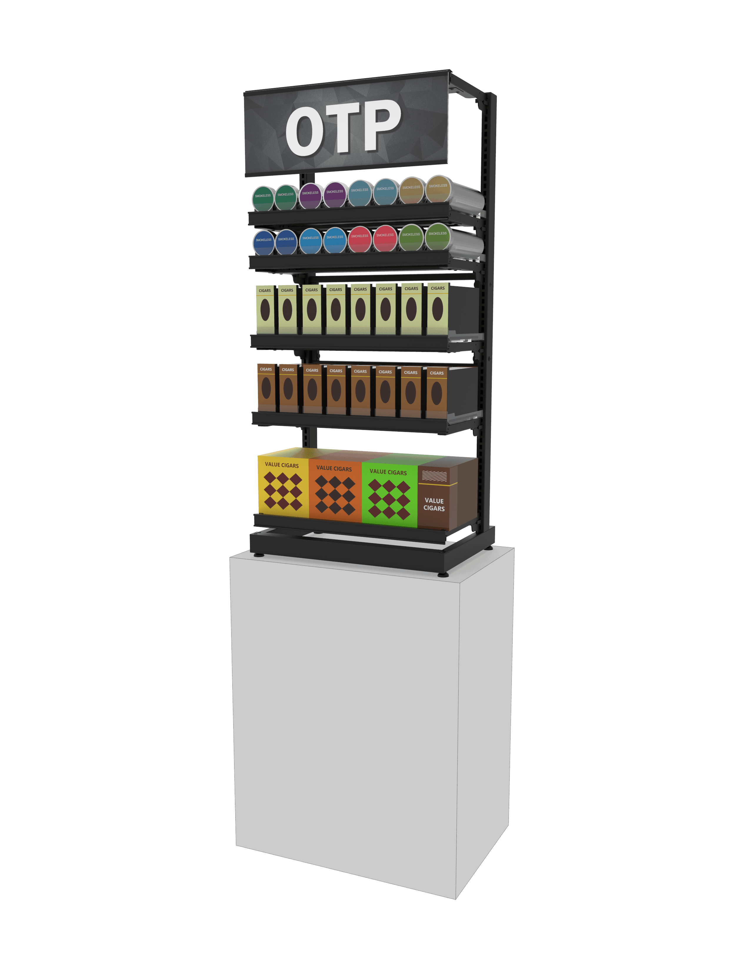 Tobacco fixtures - OTP merchandisers