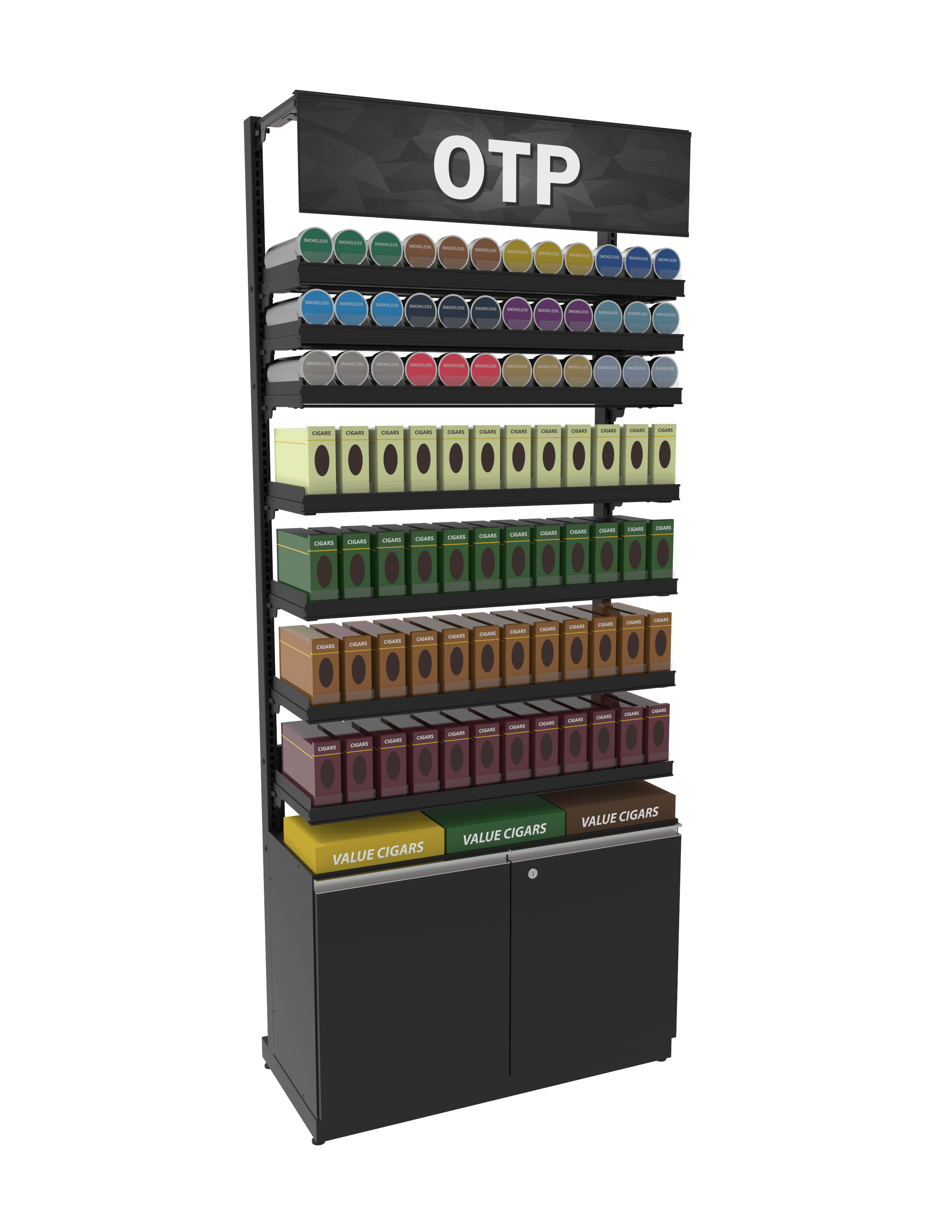 Tobacco fixtures - OTP merchandisers