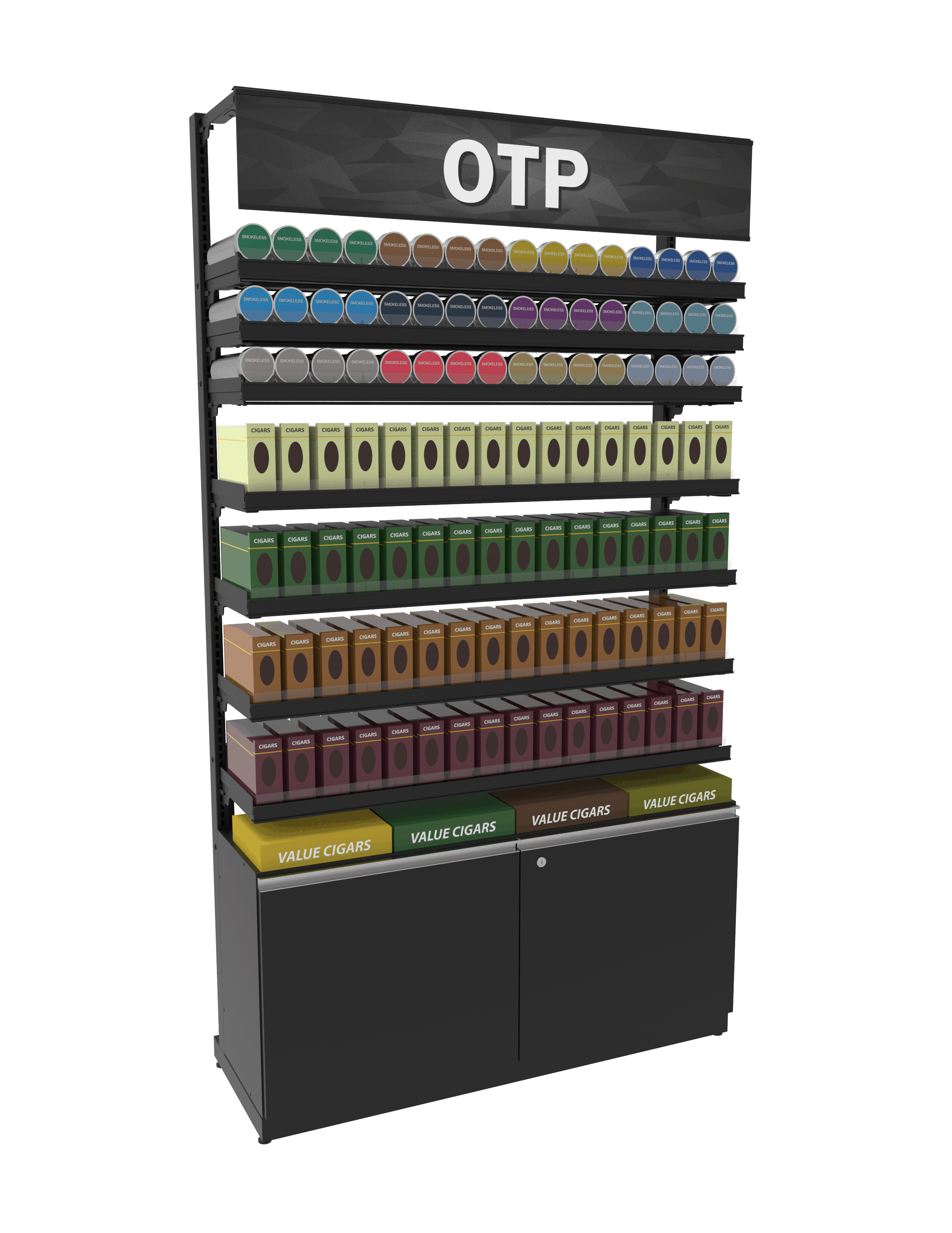 Tobacco fixtures - OTP merchandisers