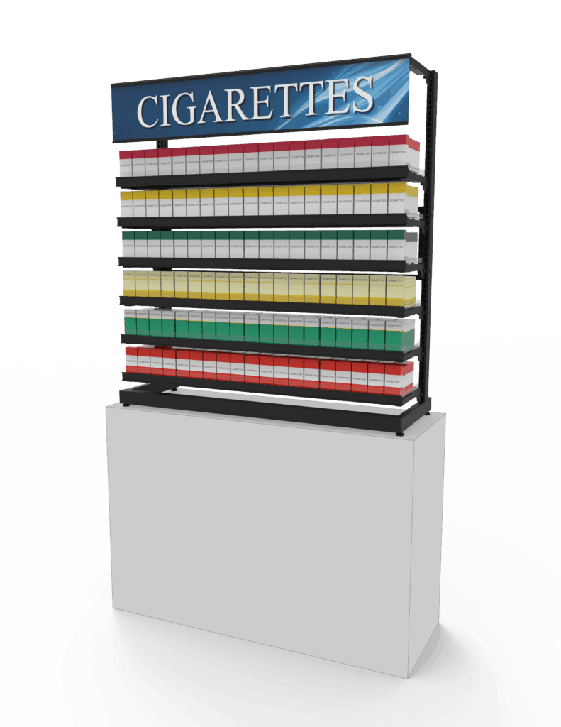 Tobacco fixtures - cigarette merchandisers